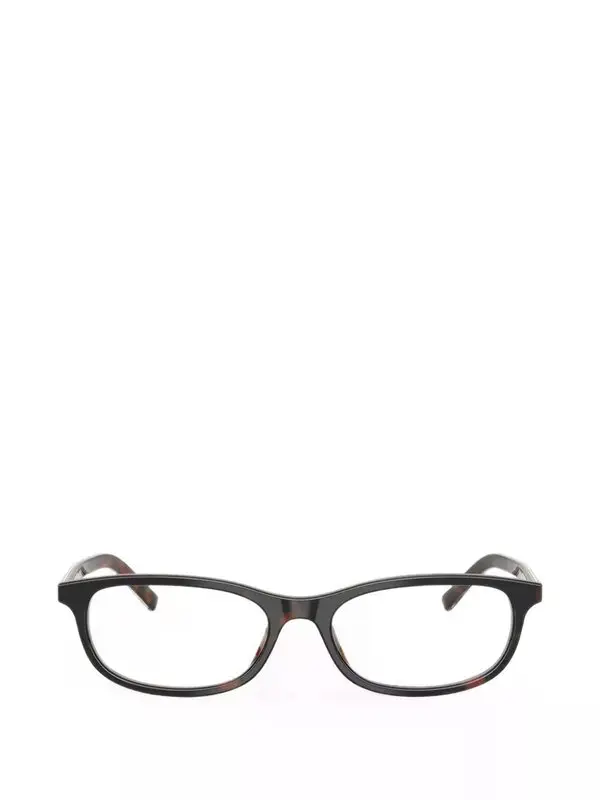 Prada Tortoiseshell-effect Rectangle-frame Glasses - Brown
