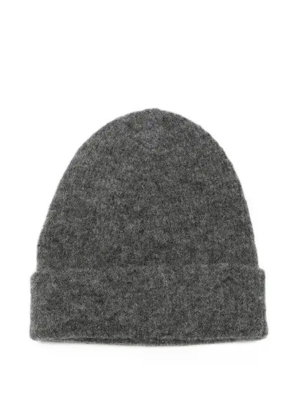 Barena Venezia Brushed Turn-up Beanie Hat - Grey