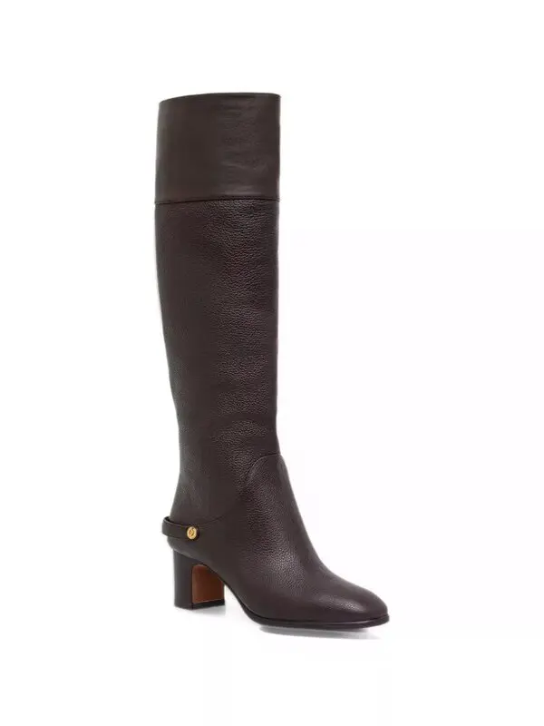 POLLINI Grained Leather Boots