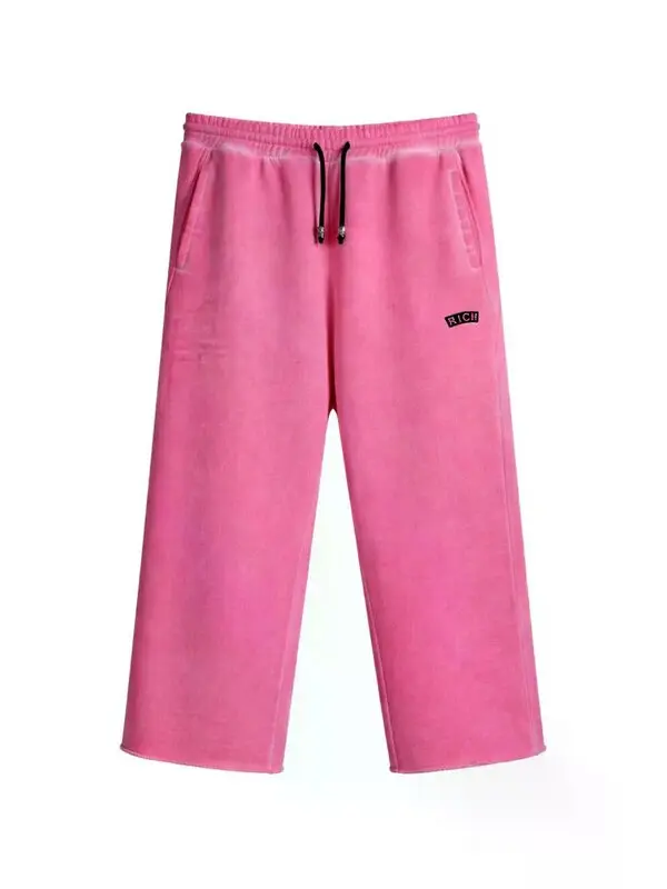 John Richmond Logo-patch Drawstring Track Pants - Pink