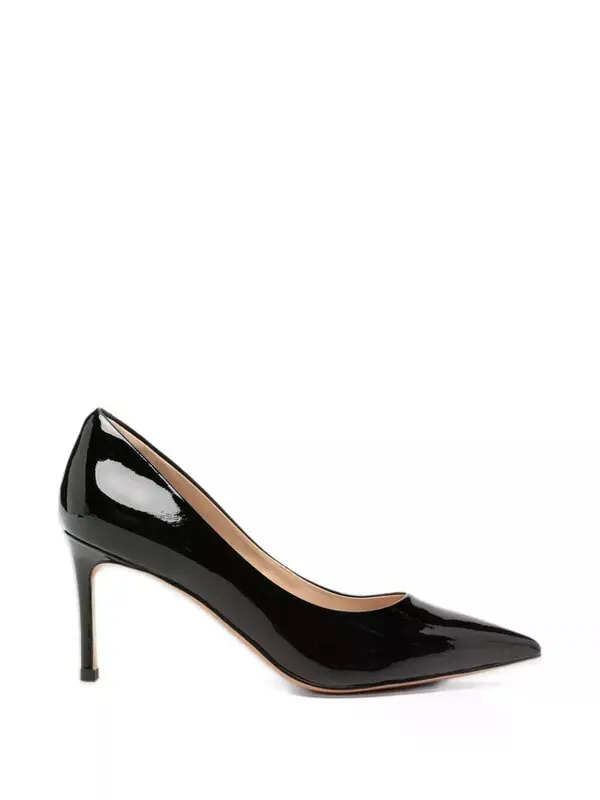 LINDA BAUMANN Patent-finish Pointed-toe Pumps