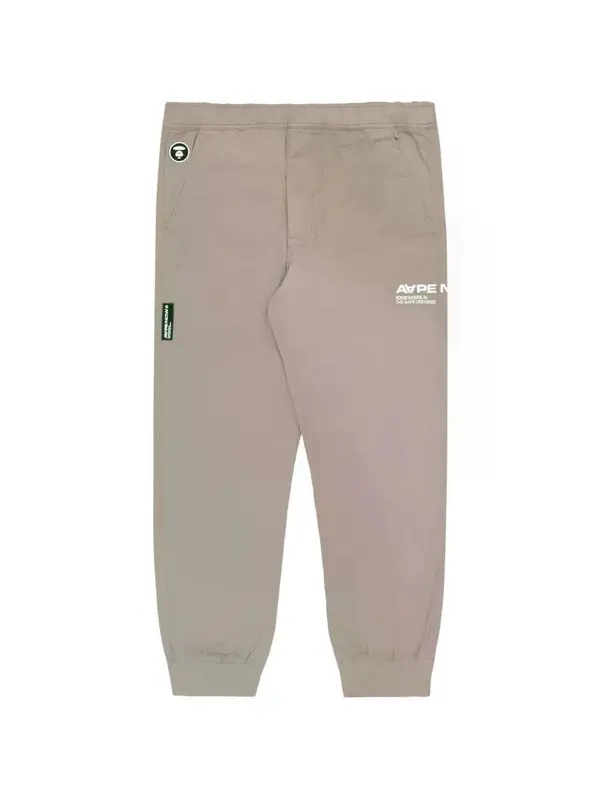 AAPE BY *A BATHING APE Moonface-patch Tapered Trousers