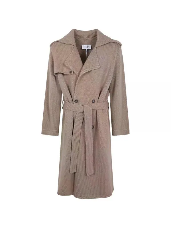 MAISON MARGIELA Knitted Double-breasted Trench Coat