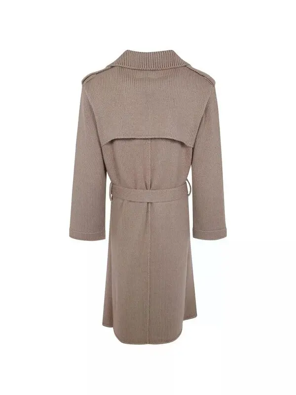 MAISON MARGIELA Knitted Double-breasted Trench Coat
