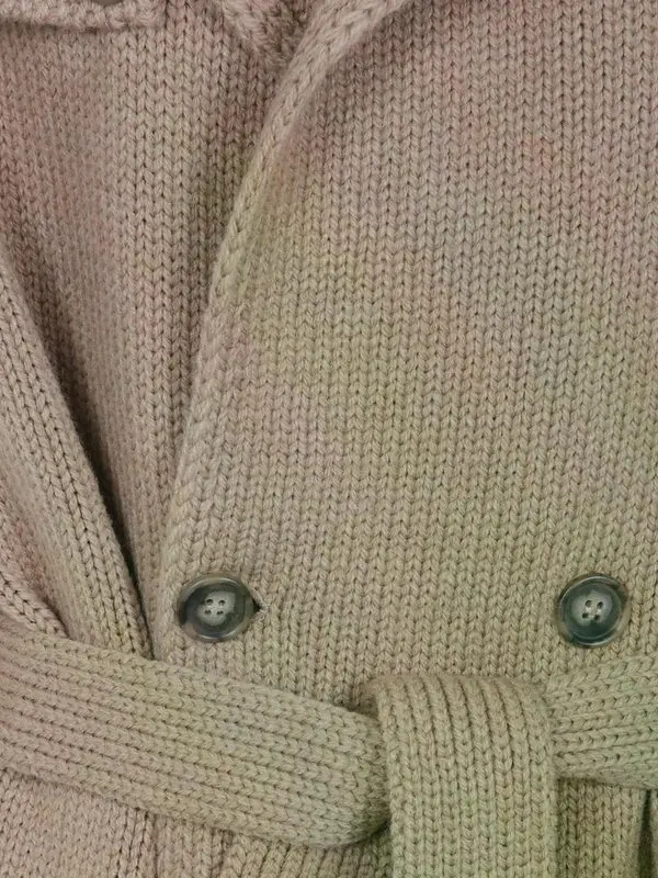 MAISON MARGIELA Knitted Double-breasted Trench Coat