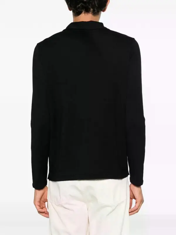 SONRISA Long-sleeve Polo Shirt - Black