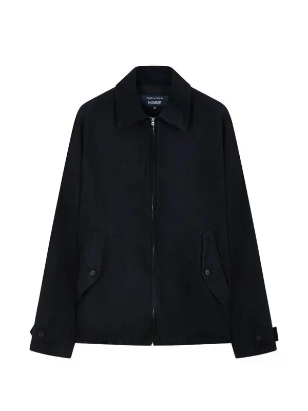 Comme Des Garçons Wool Zip-up Jacket
