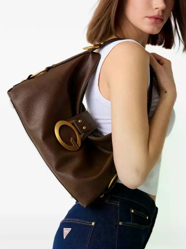Guess Camden Medium Shoulder Bag - Brown