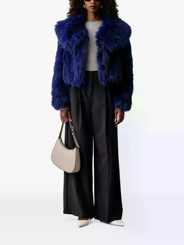 Patrizia Pepe Faux-fur Shawl-collar Jacket