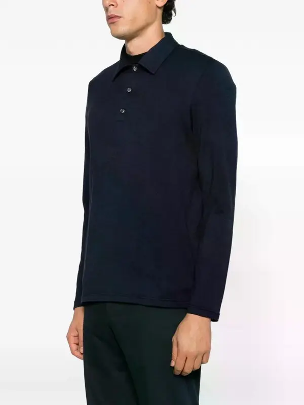 SONRISA Long-sleeve Polo Shirt - Blue