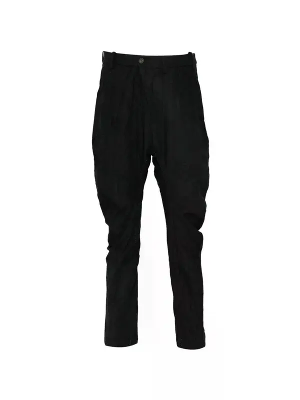 Masnada Crinkled-finish Tapered Trousers