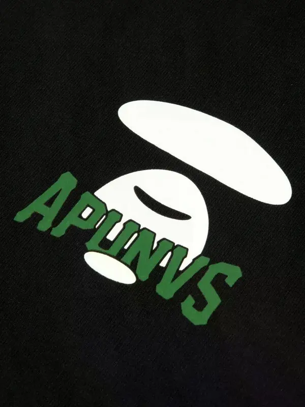 AAPE BY *A BATHING APE Moonface Logo-print Zip-up Hoodie - Green