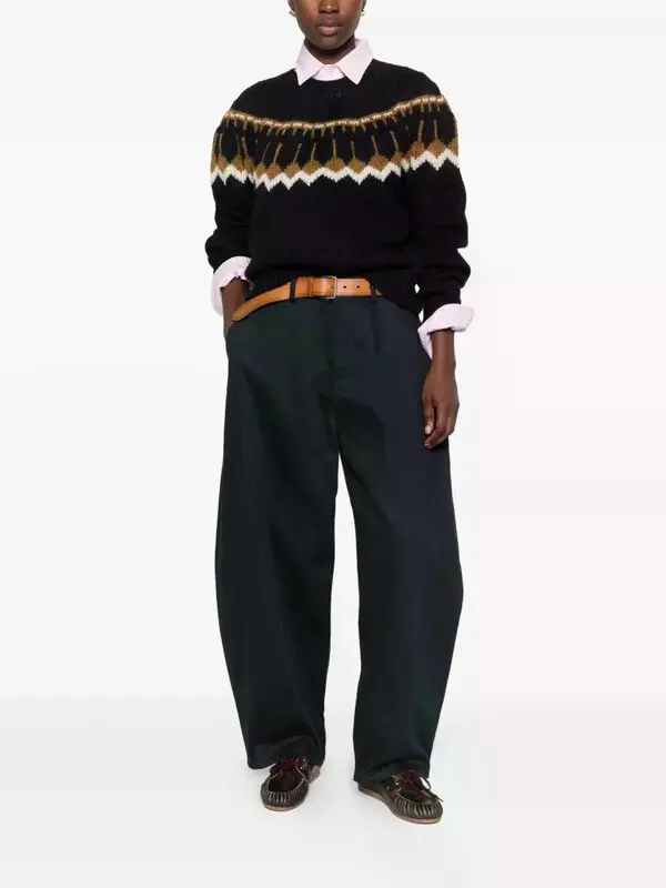 You Must Create Fair Isle-pattern Wool Sweater