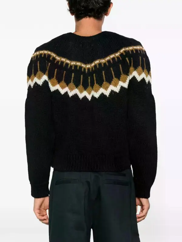 You Must Create Fair Isle-pattern Wool Sweater