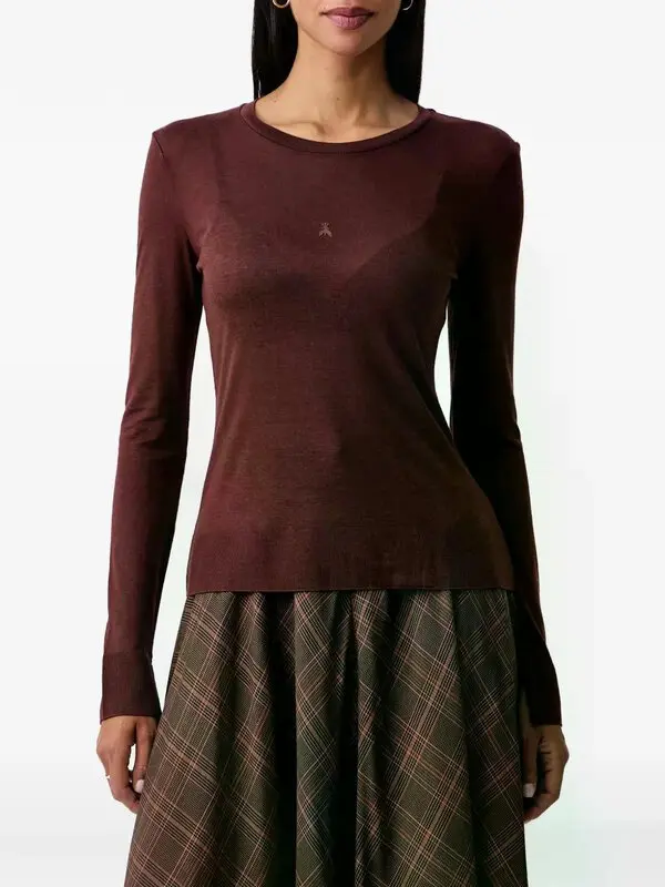 Patrizia Pepe Logo-detail Long-sleeve T-shirt