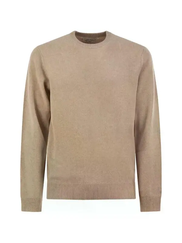 MC2 SAINT BARTH Beige Regent Lambswool Crewneck Sweater - Neutrals
