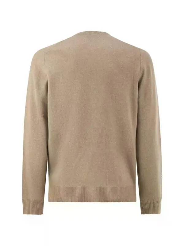 MC2 SAINT BARTH Beige Regent Lambswool Crewneck Sweater - Neutrals