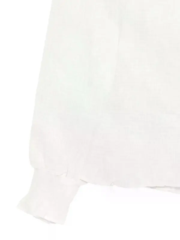 Antik Batik Angeli Ruffled-trim Smocked Top