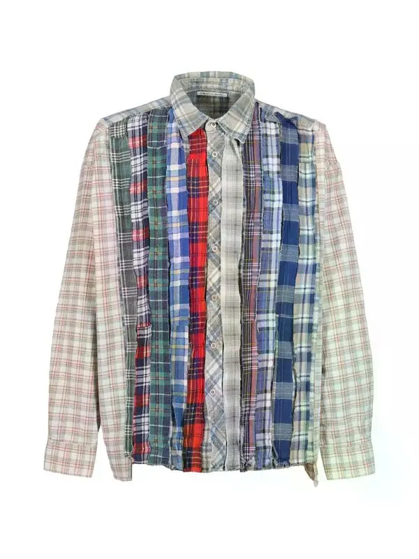 Needles Ribbon Patchwork Flannel Shirt