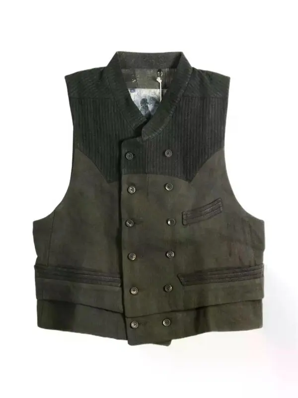 ZIGGY CHEN Double-breasted Panelled Gilet