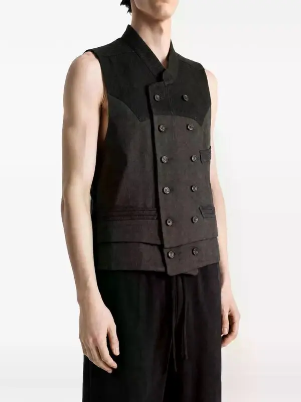 ZIGGY CHEN Double-breasted Panelled Gilet
