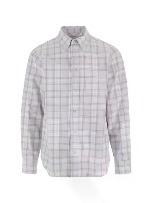Off-White Check Logo-print Cotton Shirt