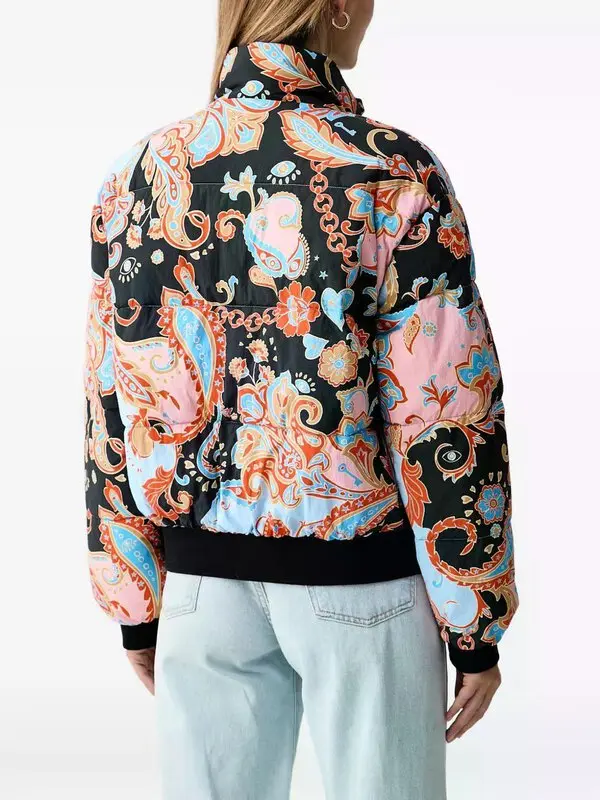 NEVER FULLY DRESSED Reversible Paisley-print Puffer Jacket