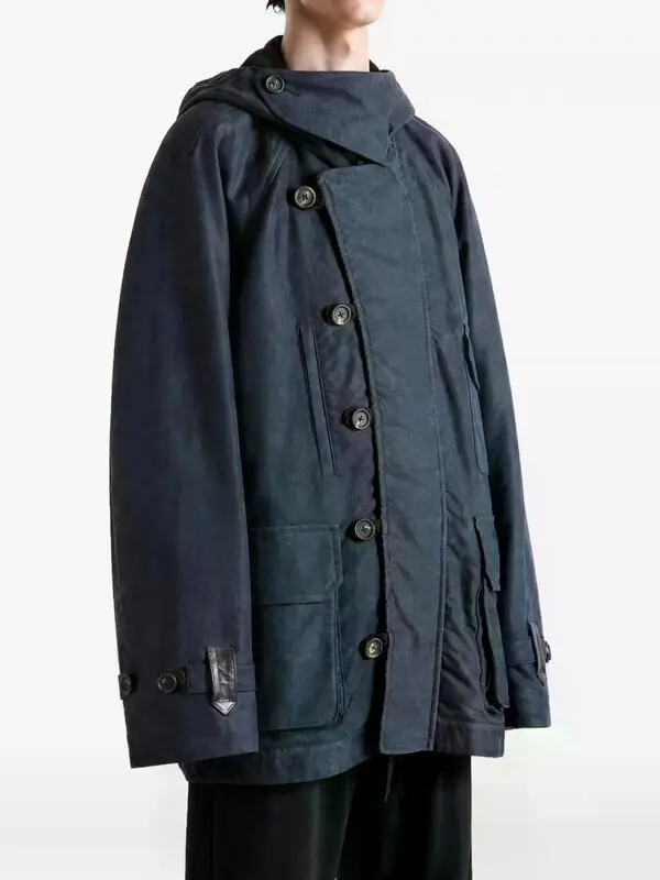 ZIGGY CHEN Hooded Button-up Coat