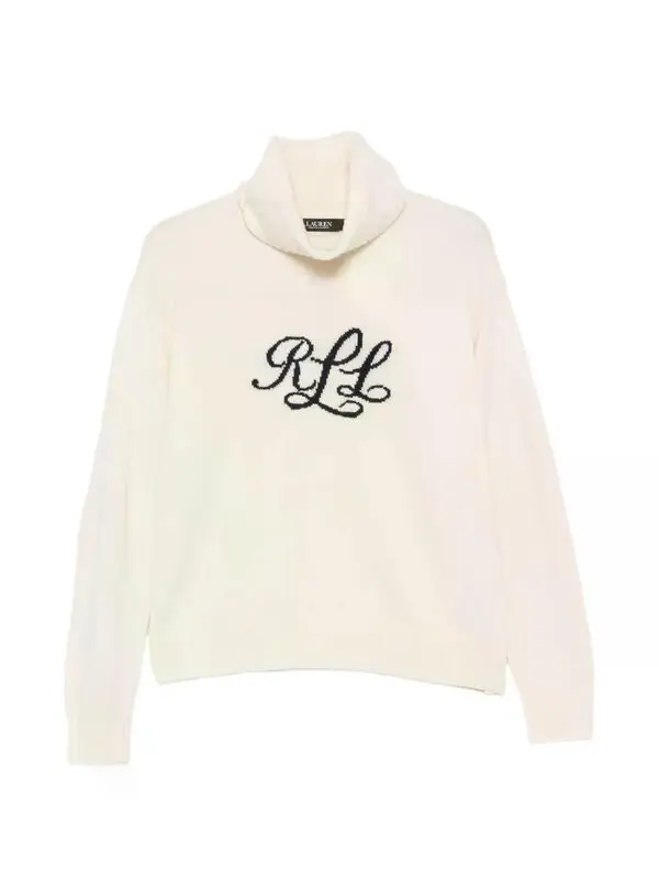 Ralph Lauren Logo-embroidered Roll-neck Sweater - Neutrals