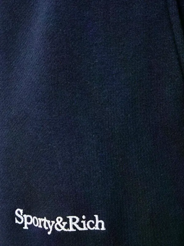 Sporty & Rich Blakely Serif Logo-embroidered Track Pants