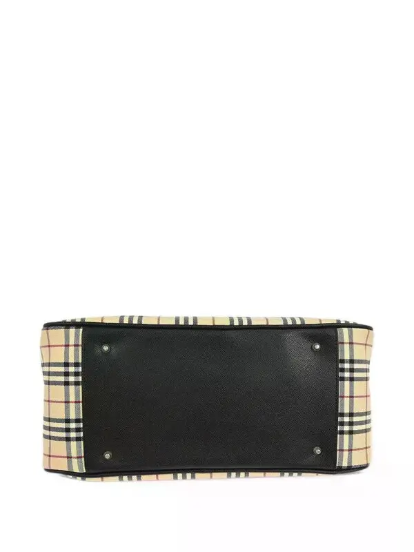 Burberry Check-pattern Tote Bag