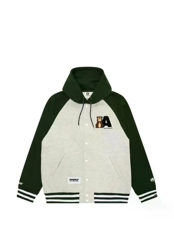 AAPE BY *A BATHING APE Aaper Logo-patch Hoodie - Green