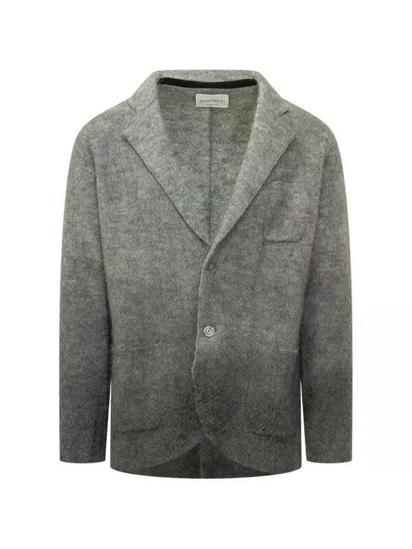 SANFREDI Gradient-effect Single-breasted Jacket