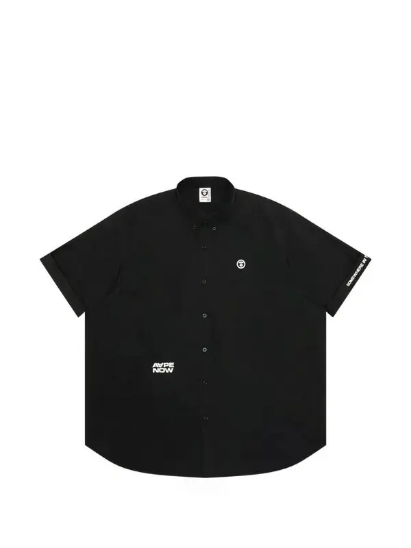 AAPE BY *A BATHING APE Moonface Logo-patch Shirt