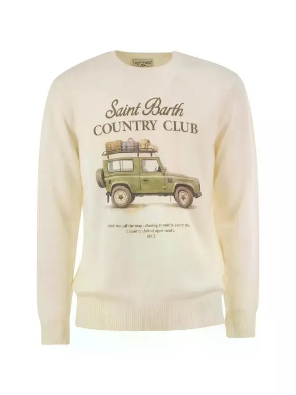 MC2 SAINT BARTH Heron Wool And Cashmere Blend Crewneck Sweater