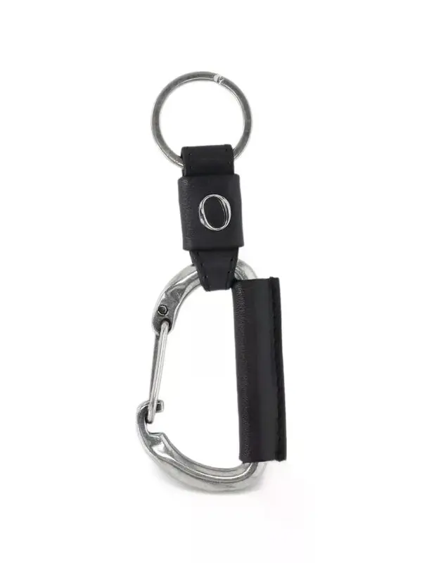 Orciani Micron Logo-plaque Leather Keyring