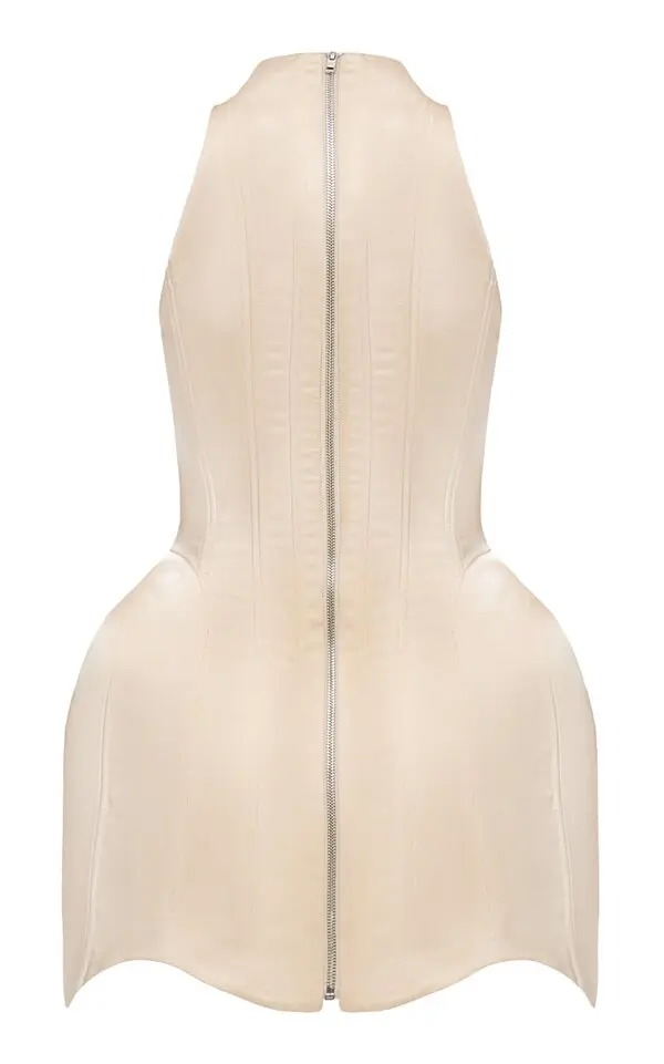 BALYKINA Milena Mini Dress - Neutral