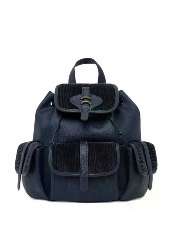 COCCINELLE Medium Mavery Leather-trimmed Backpack