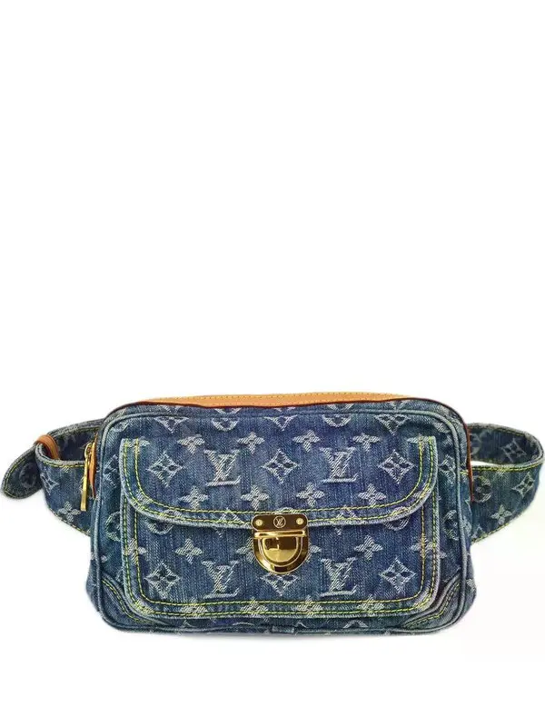 LOUIS VUITTON 2007 Monogram Denim Belt Bag
