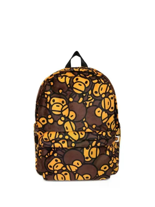 A BATHING APE Baby Milo Fleece Graphic Backpack