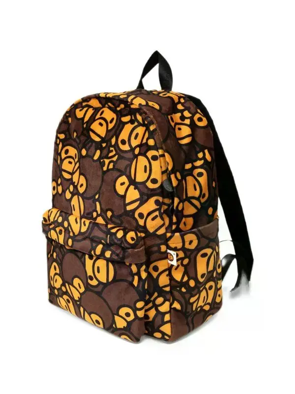 A BATHING APE Baby Milo Fleece Graphic Backpack