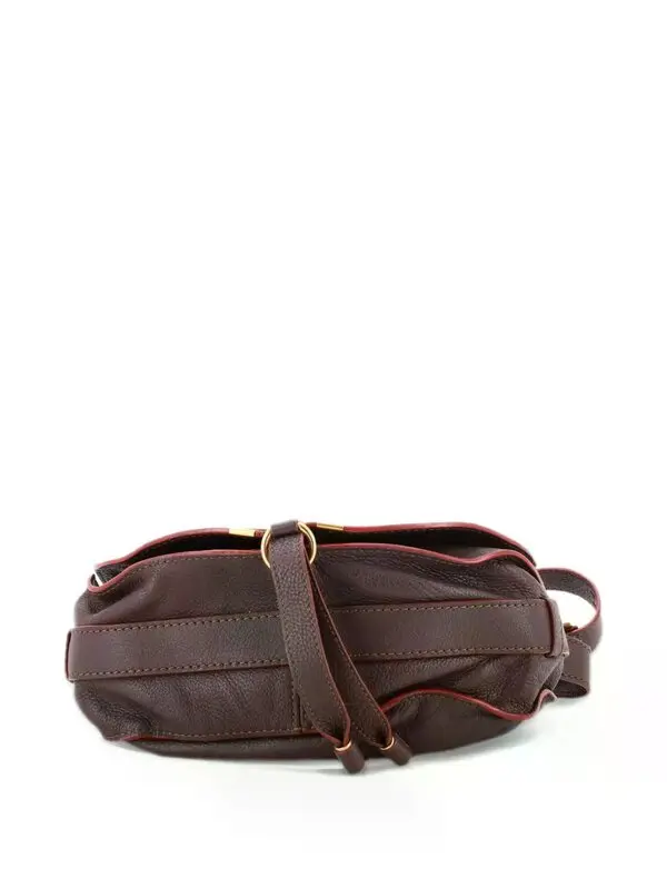 Chloé Marcie Saddle Bag Leather Medium Crossbody Bag - Brown