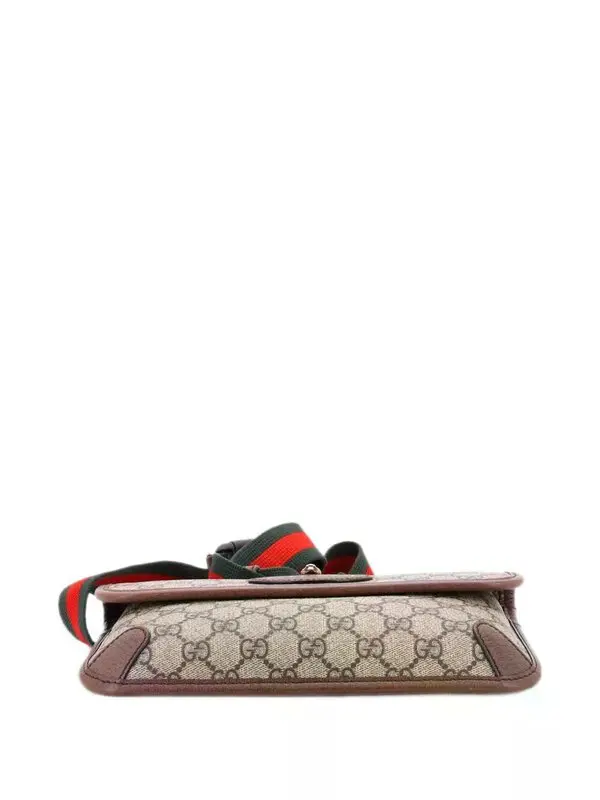Gucci Neo Vintage Flap Gg Coated Canvas Belt Bag