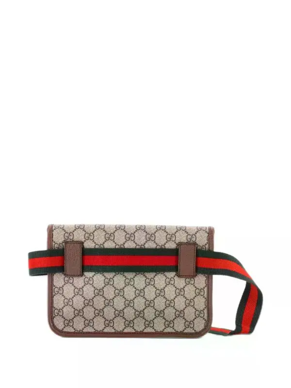 Gucci Neo Vintage Flap Gg Coated Canvas Belt Bag