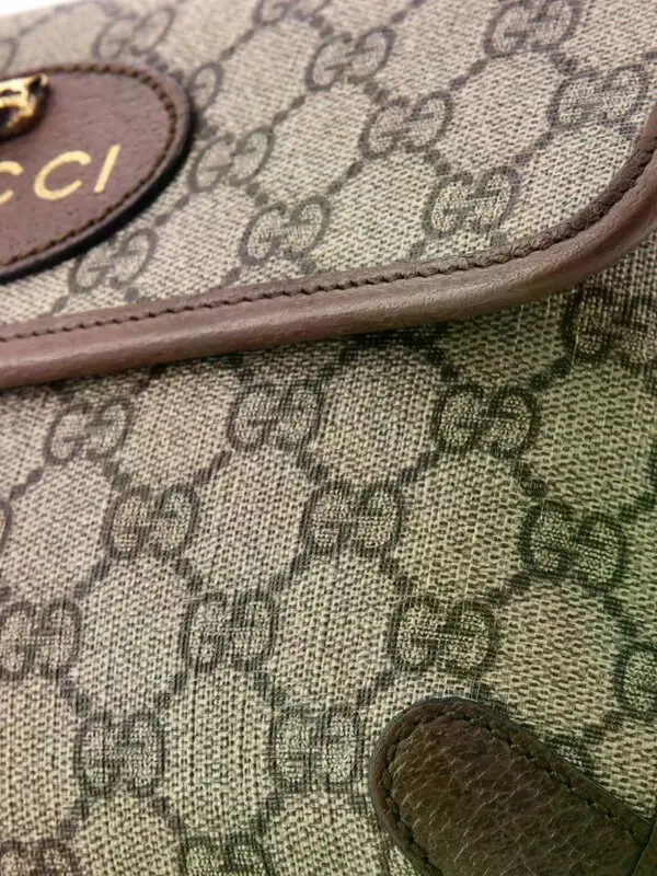 Gucci Neo Vintage Flap Gg Coated Canvas Belt Bag