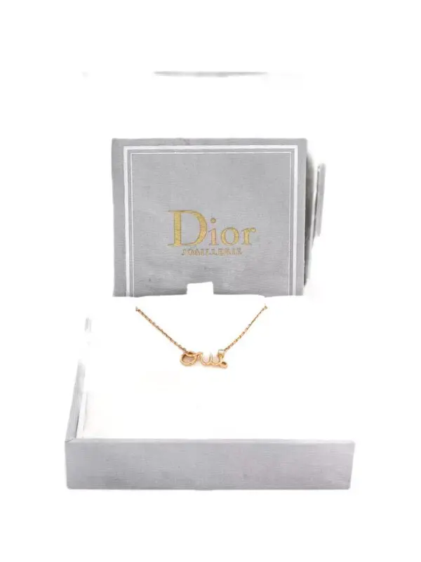 Dior Oui 18k Rose Gold With Diamond Necklace