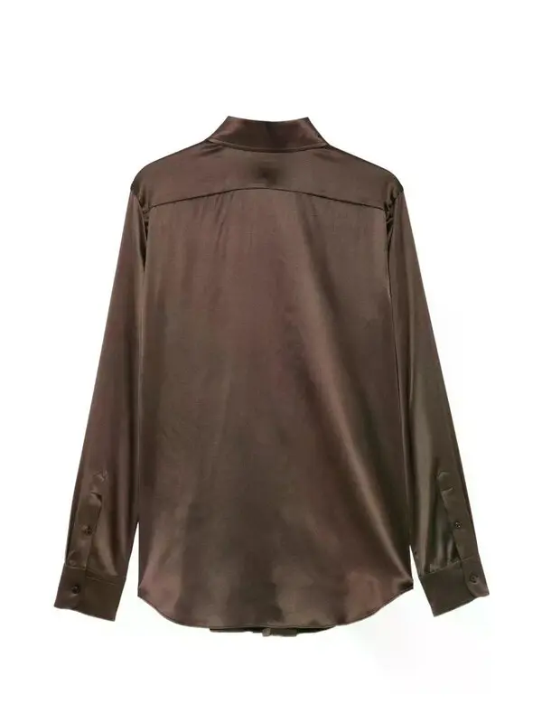 Ralph Lauren Cameron Silk Charmeuse Shirt