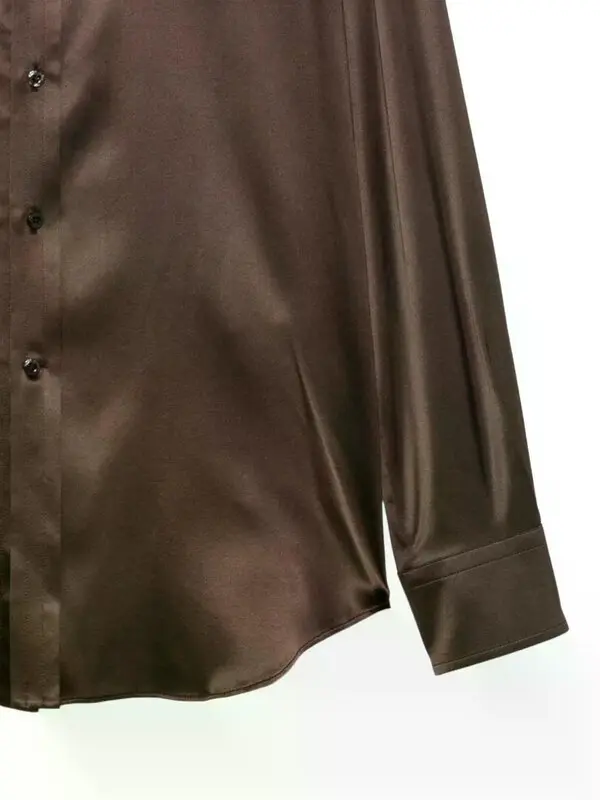 Ralph Lauren Cameron Silk Charmeuse Shirt