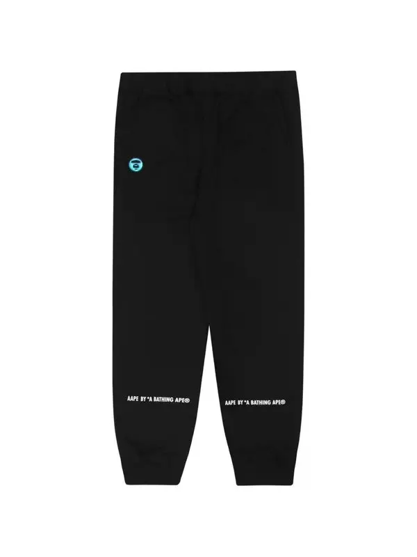 AAPE BY *A BATHING APE Logo-patch Track Pants - Black