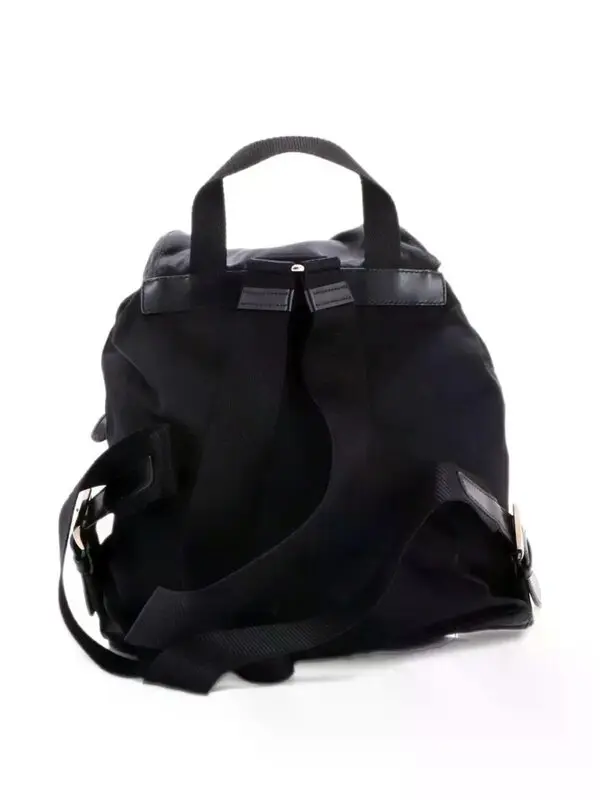 Prada Double Front Pocket Tessuto Small Backpack